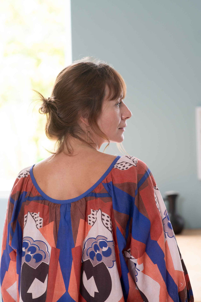 Composition Hetti Top with Wide Gathered Sleeves