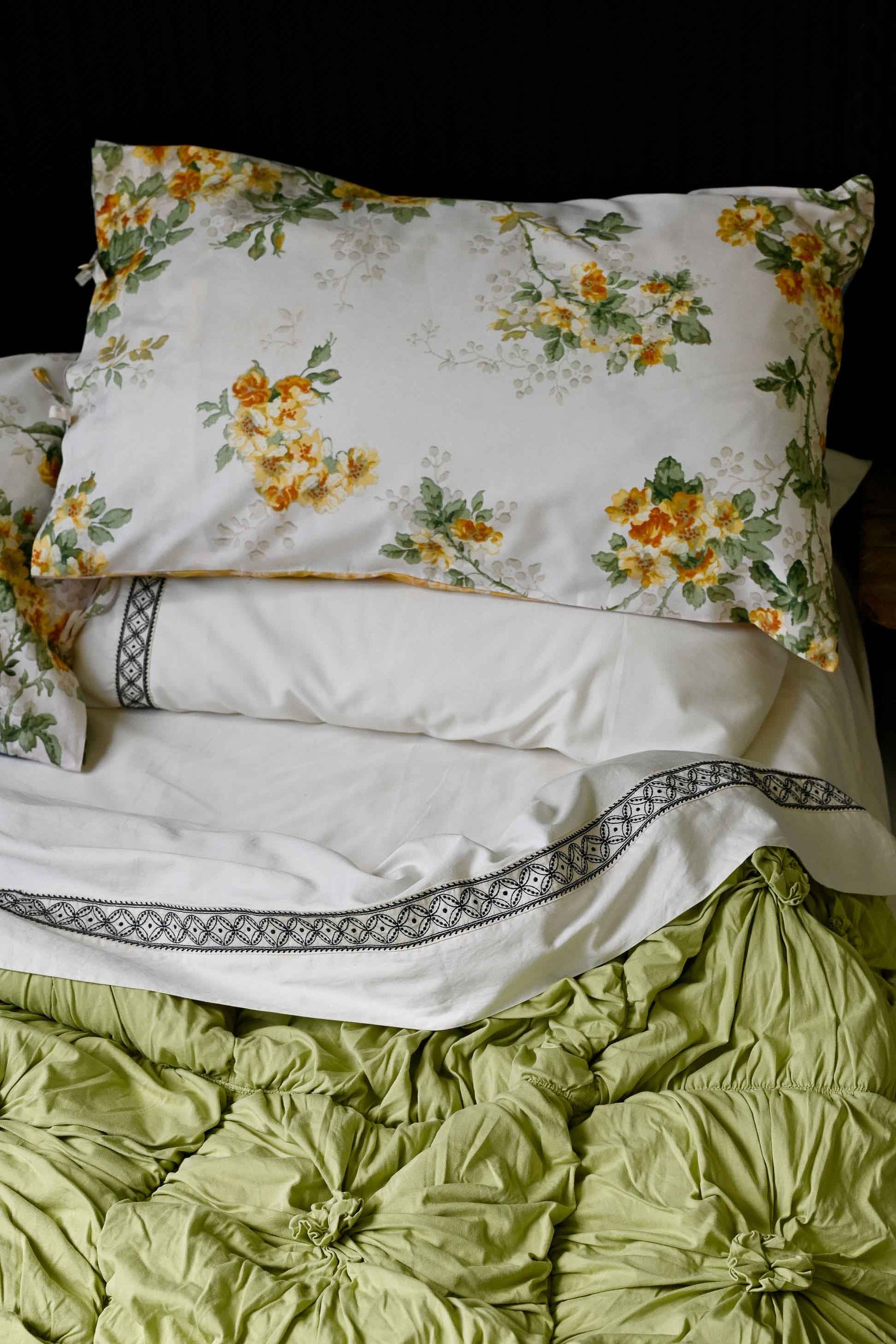 Vintage Style & Floral Pillowcases | Made with Organic Cotton
